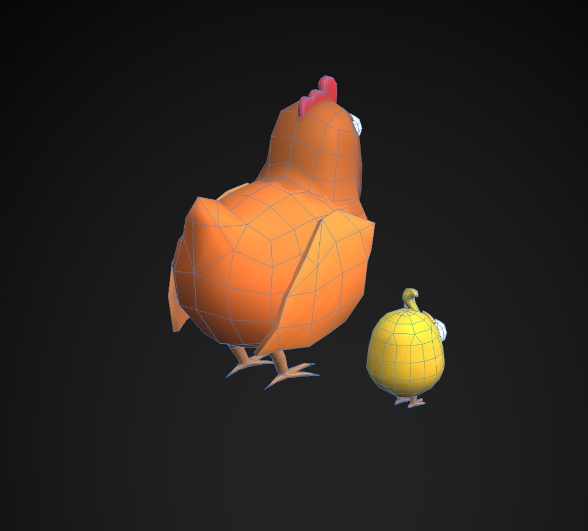 3D Model Stylized Hen Chicken - TurboSquid 1296948