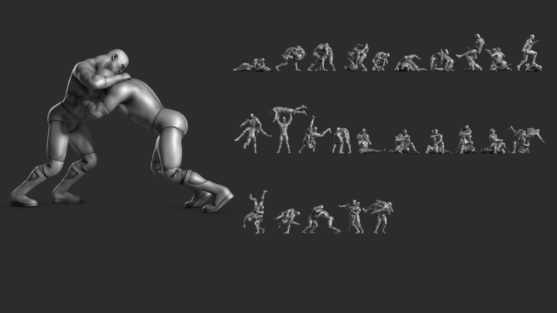 Wrestler 013D模型 - TurboSquid 1955115