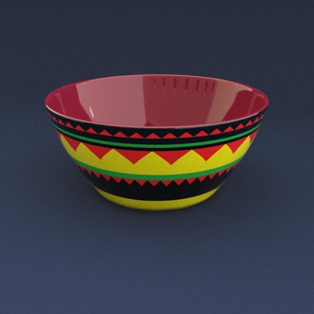 3d Pottery African Design - Model