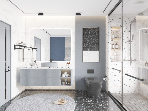 Restroom 3D Models for Download | TurboSquid