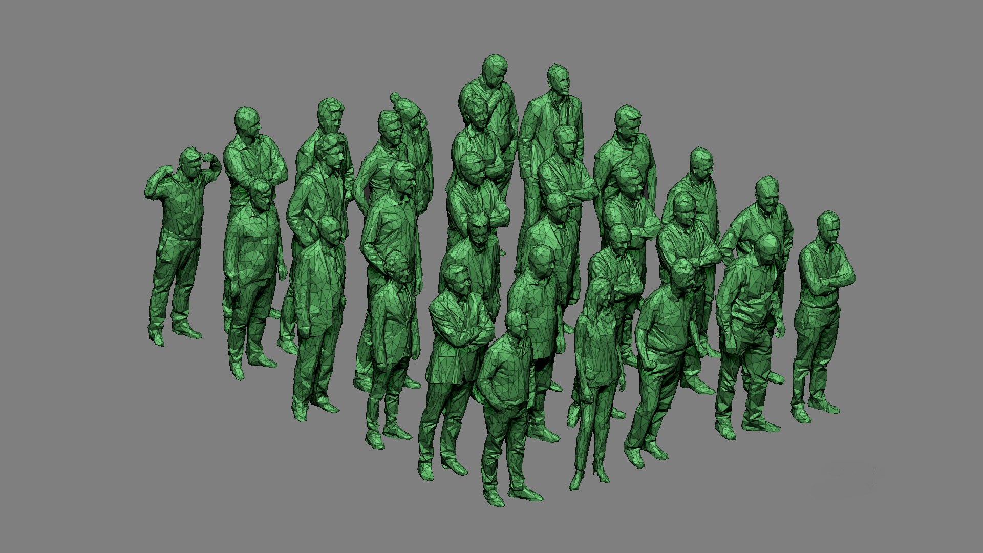 30 People Architectural Crowds 3D Model - TurboSquid 1363647