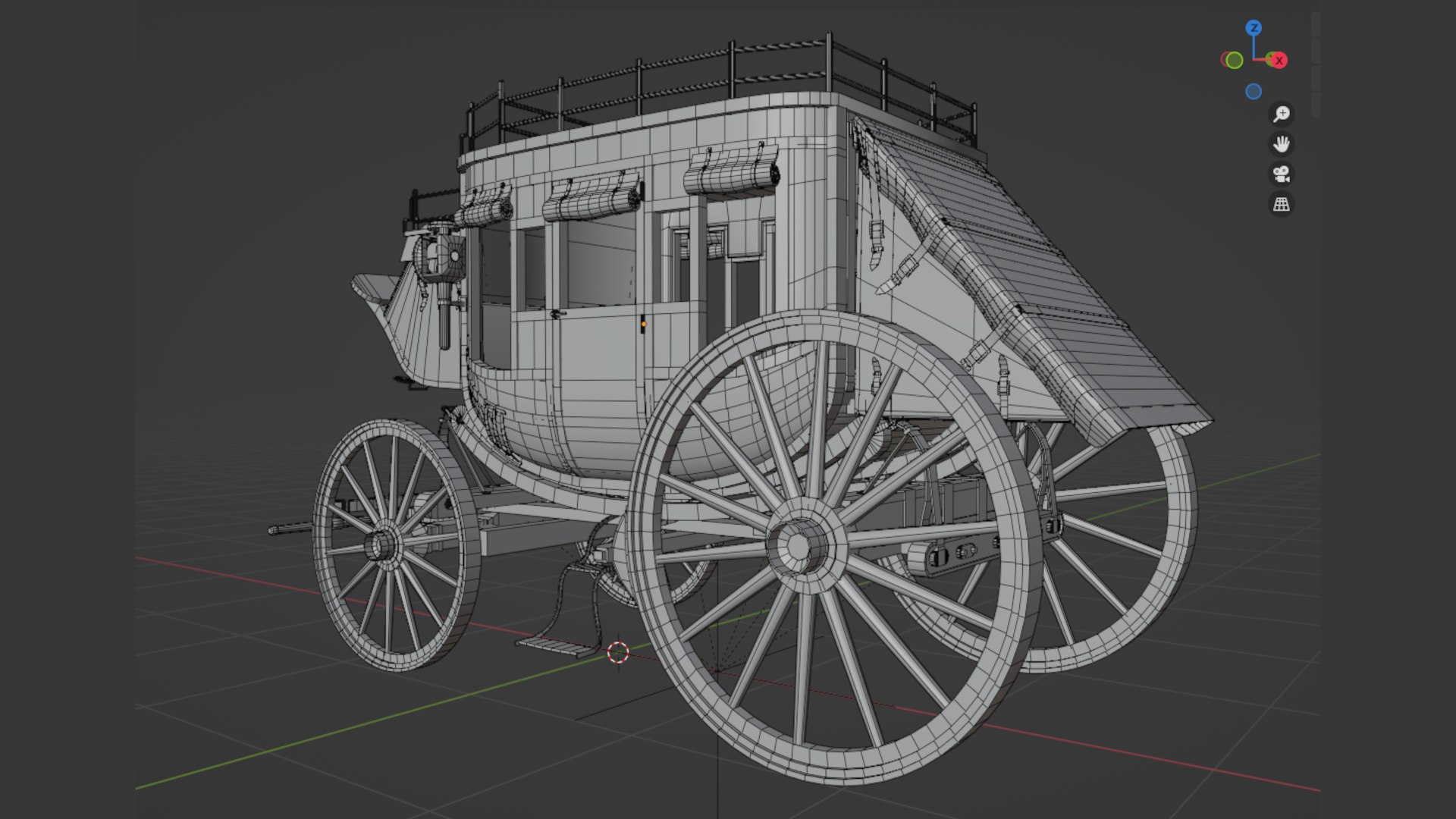 3D Stagecoach Wagon Model - TurboSquid 2160913