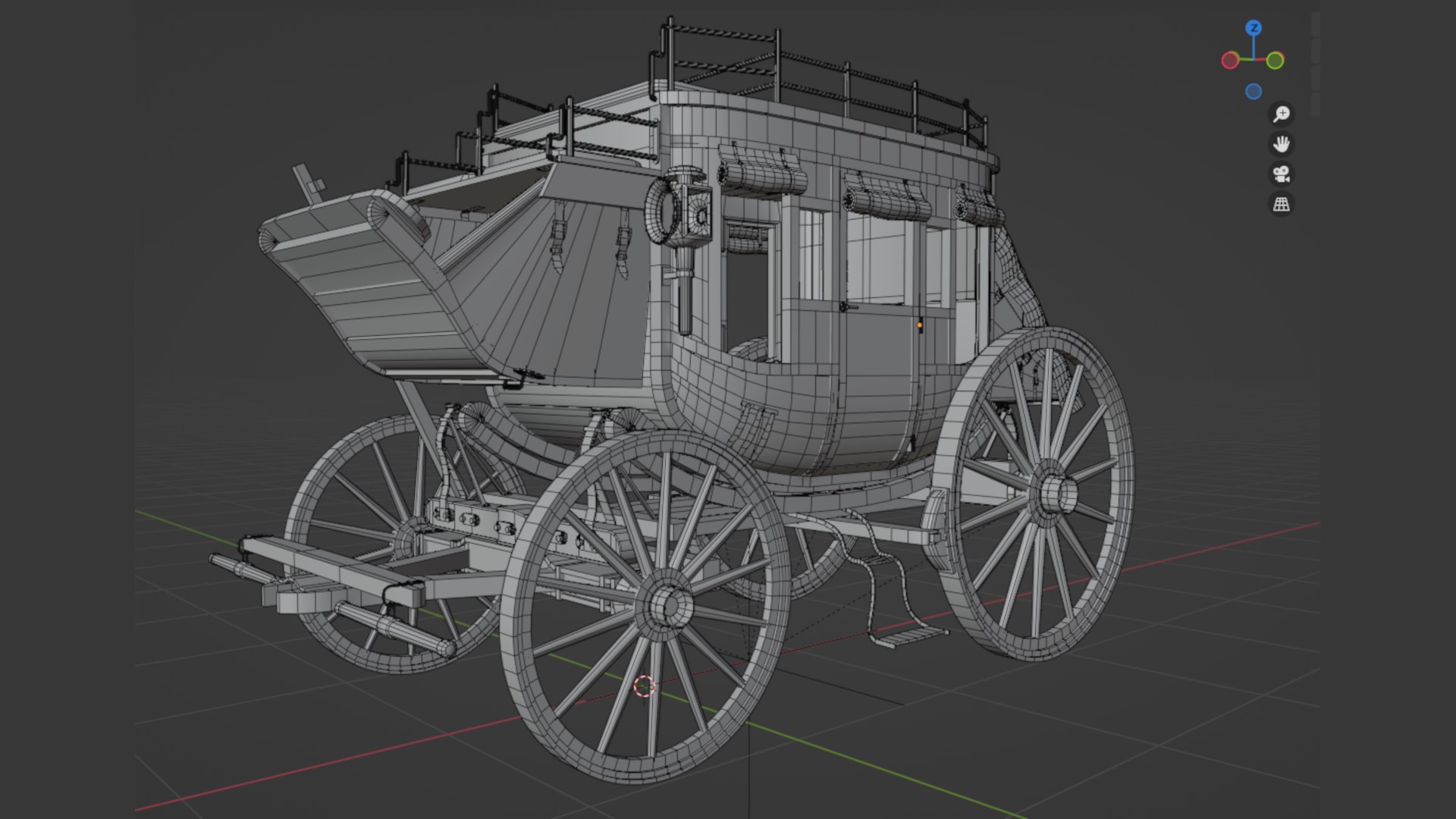 3D Stagecoach Wagon Model - TurboSquid 2160913