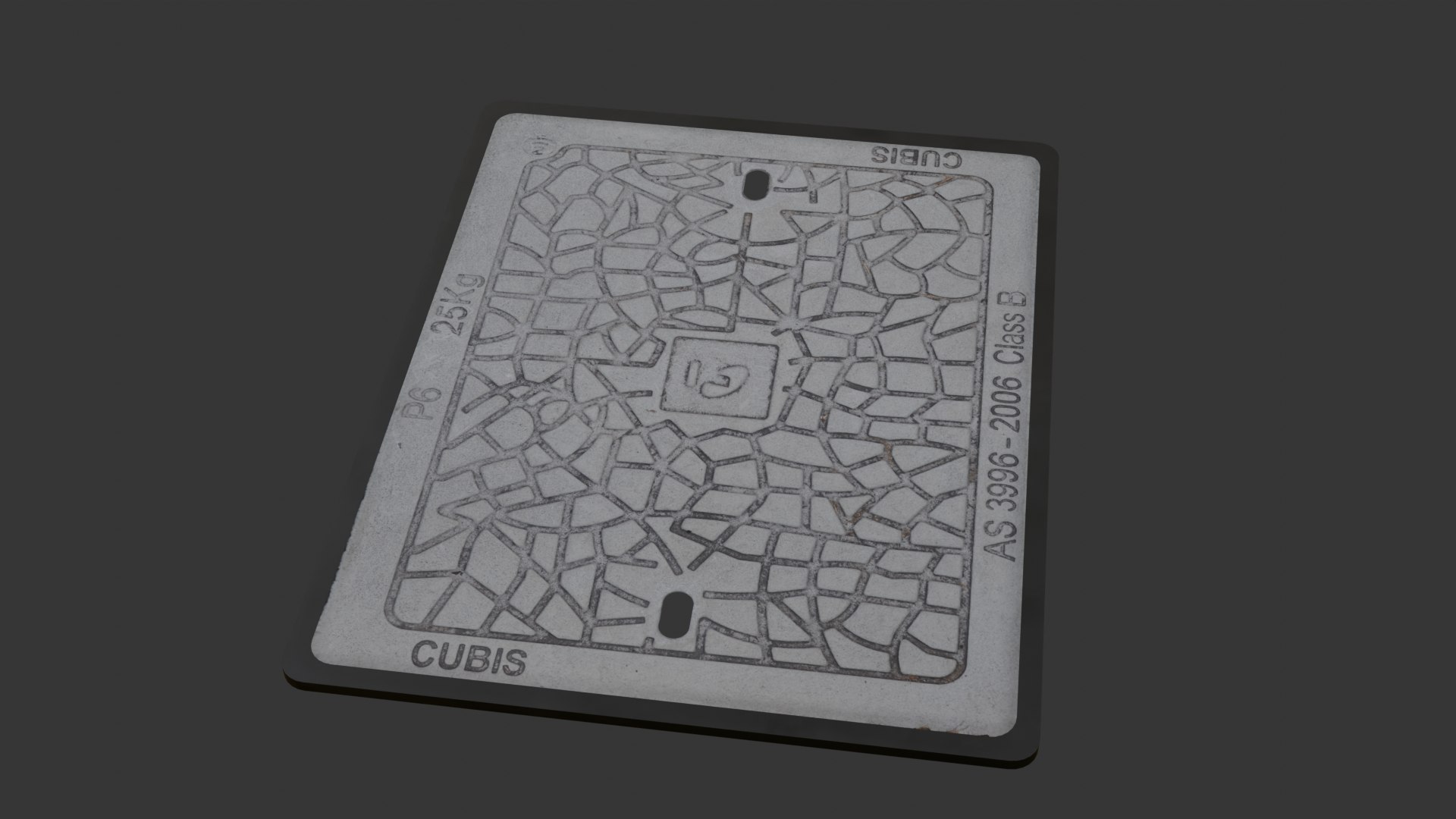3D Model Telstra Manhole Cover - TurboSquid 2380919