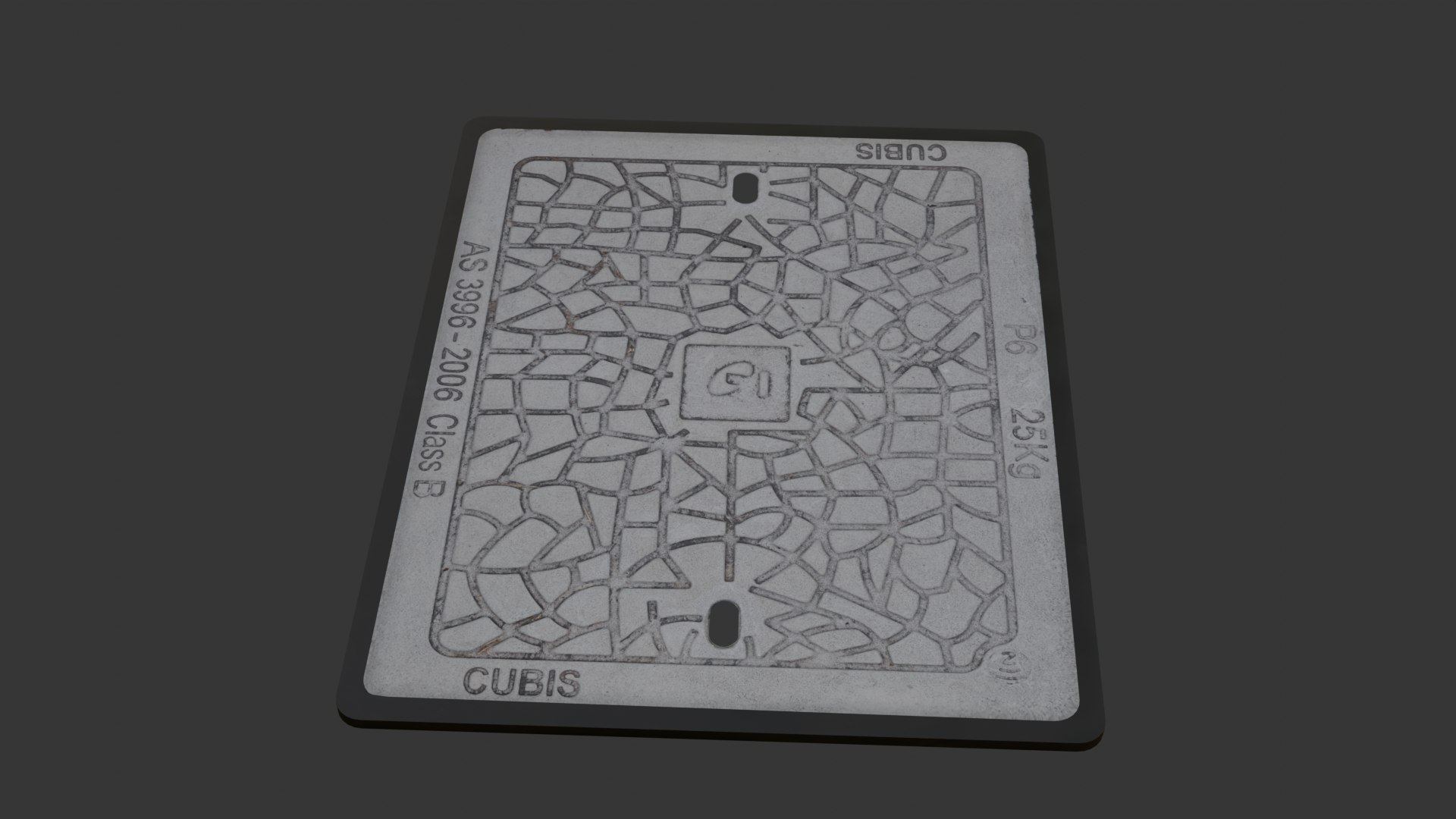 3D Model Telstra Manhole Cover - TurboSquid 2380919