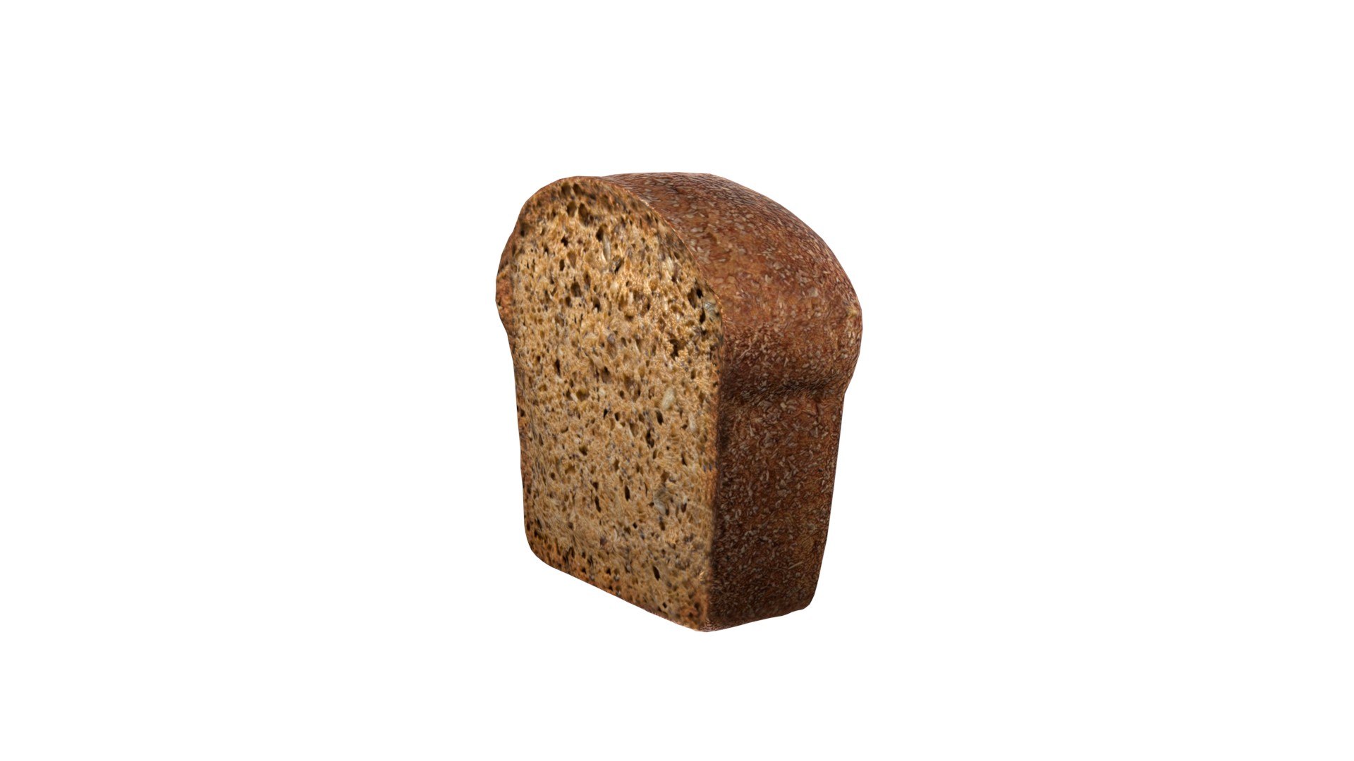 Brown Bread Slice 3D Model - TurboSquid 2369525