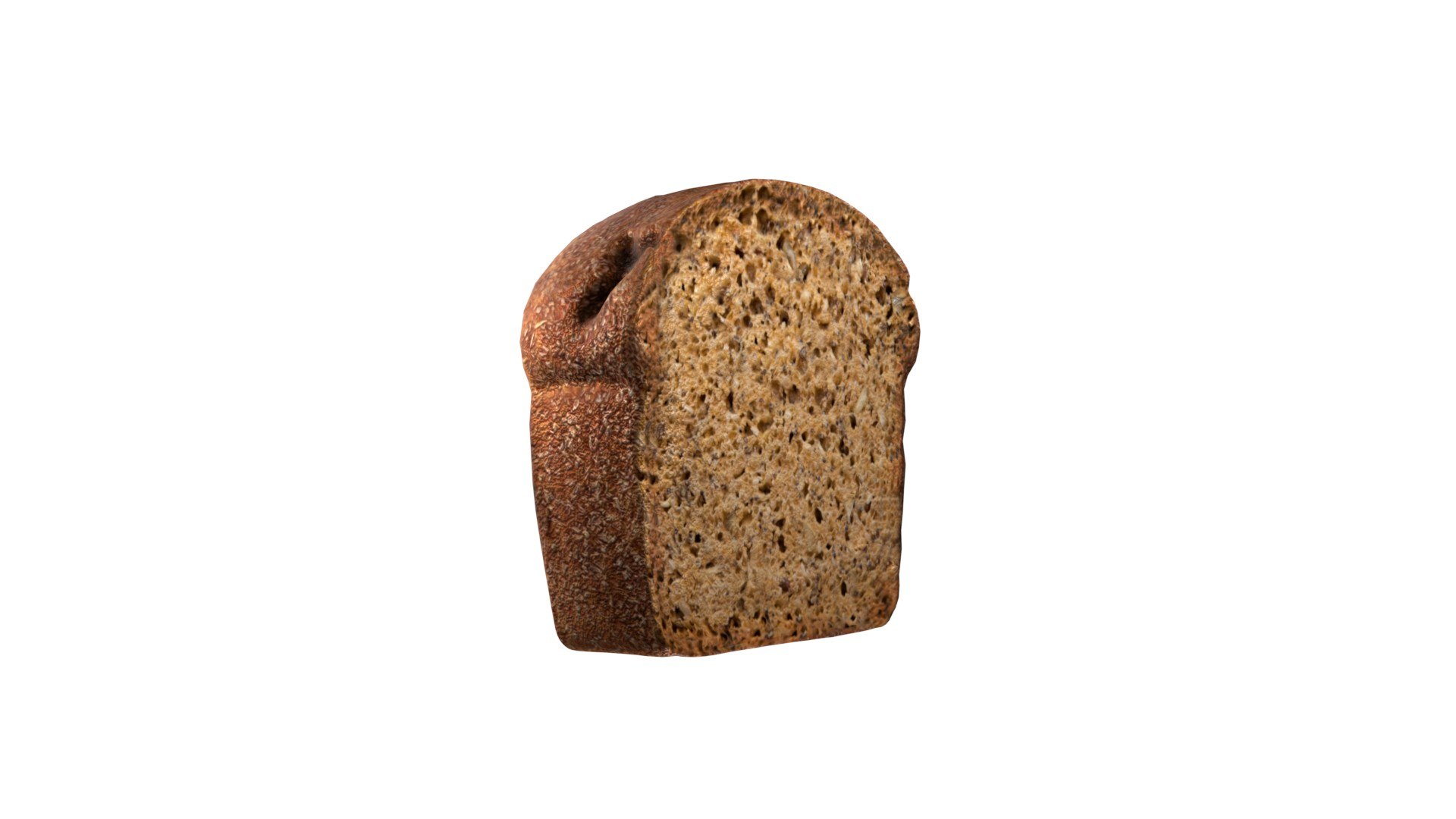 Brown Bread Slice 3D Model - TurboSquid 2369525