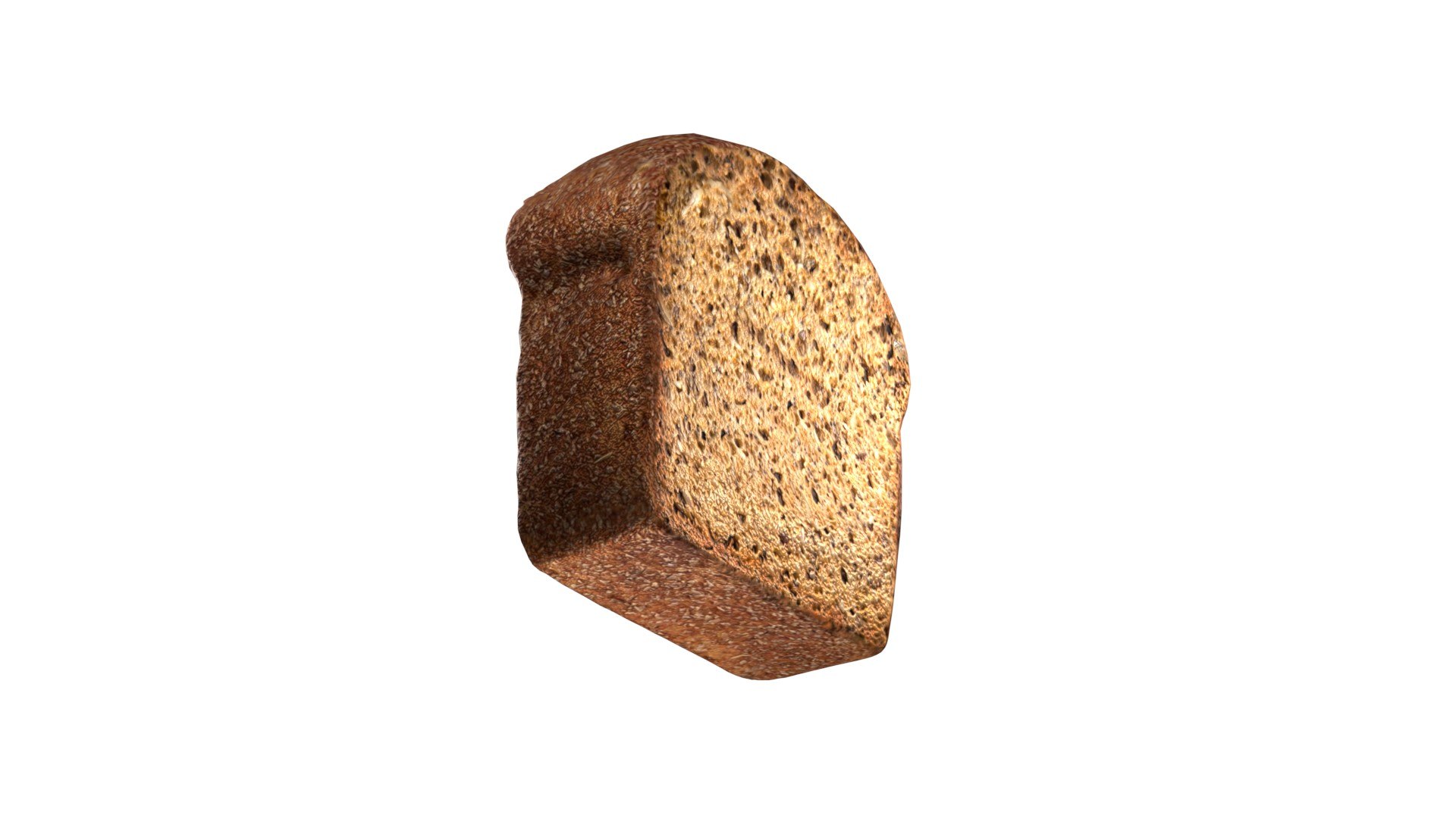 Brown Bread Slice 3D Model - TurboSquid 2369525