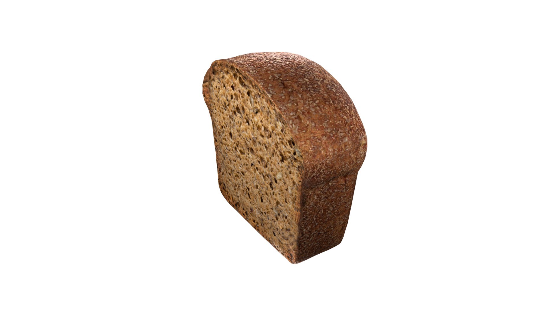 Brown Bread Slice 3D Model - TurboSquid 2369525
