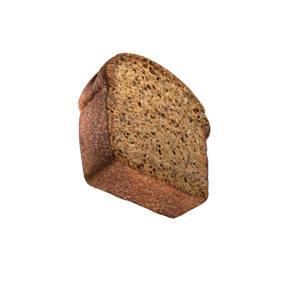 Brown Bread Slice 3D Model - TurboSquid 2369525