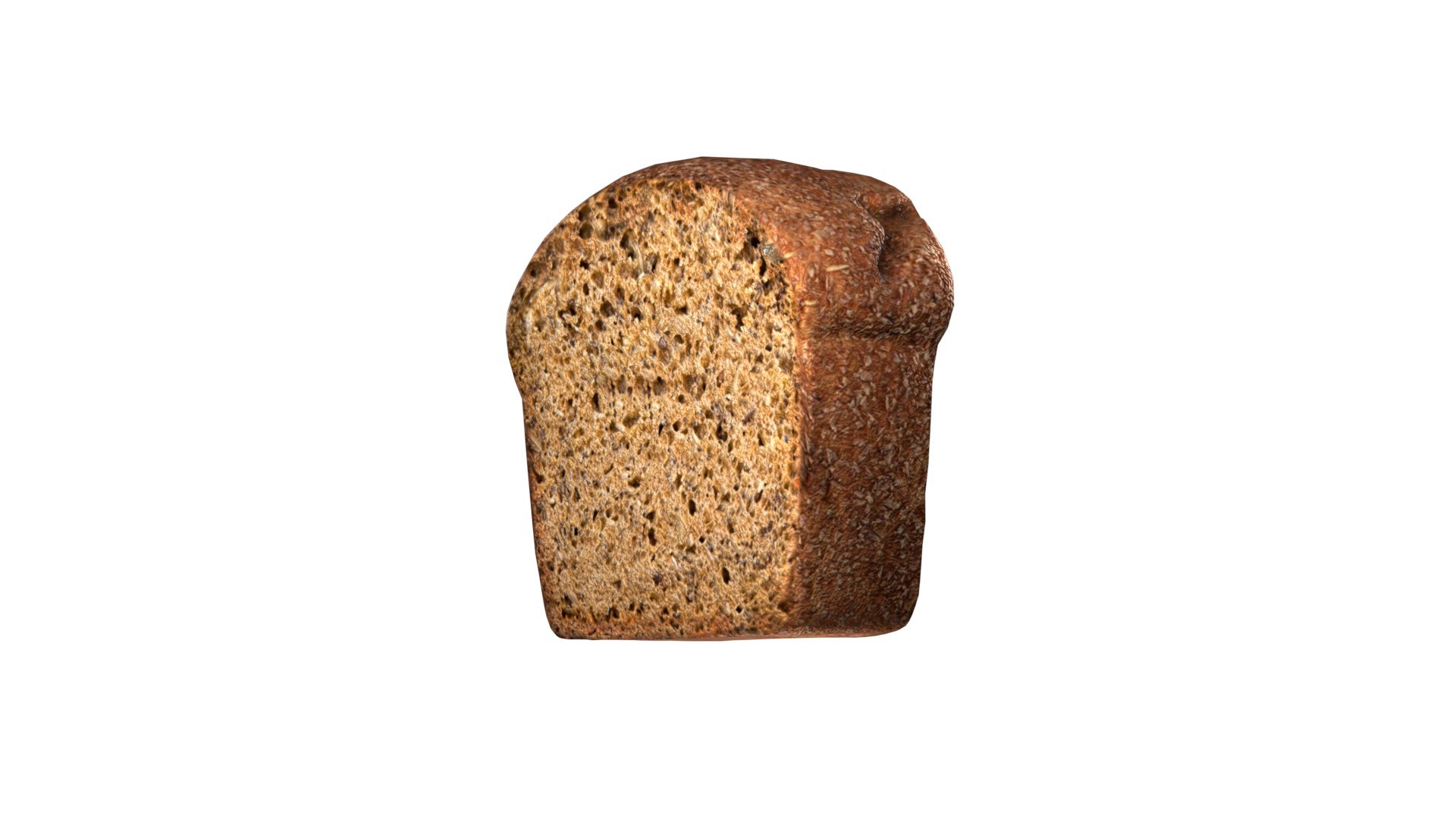 Brown Bread Slice 3D Model - TurboSquid 2369525