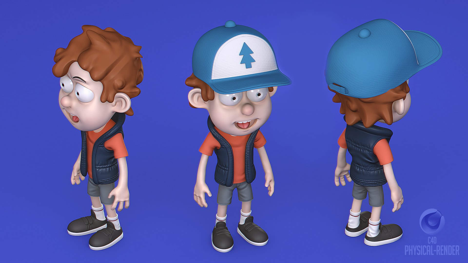 3D Dipper Character - TurboSquid 1586455