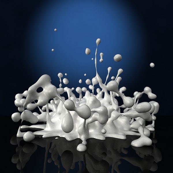 liquid splash 3d model