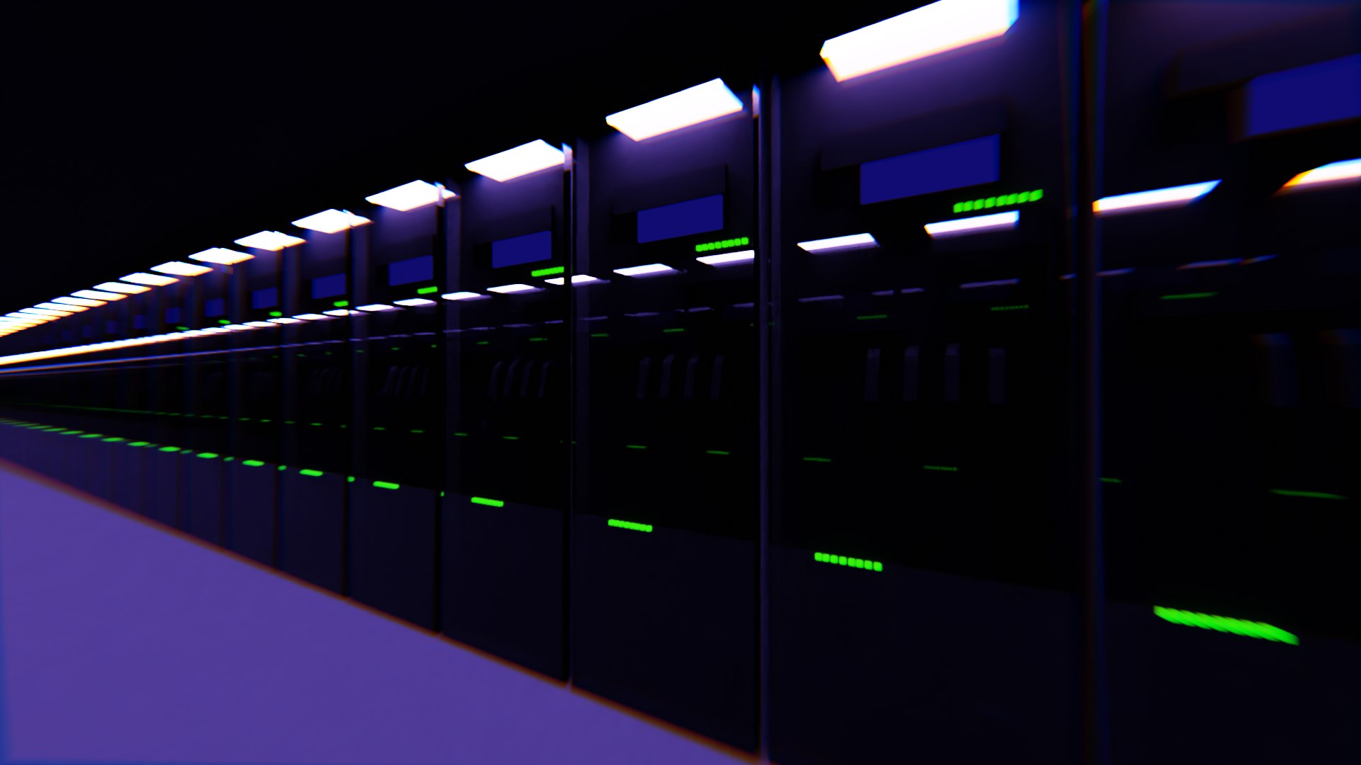 3D Model Supercomputer Wallpaperblend - TurboSquid 1886725