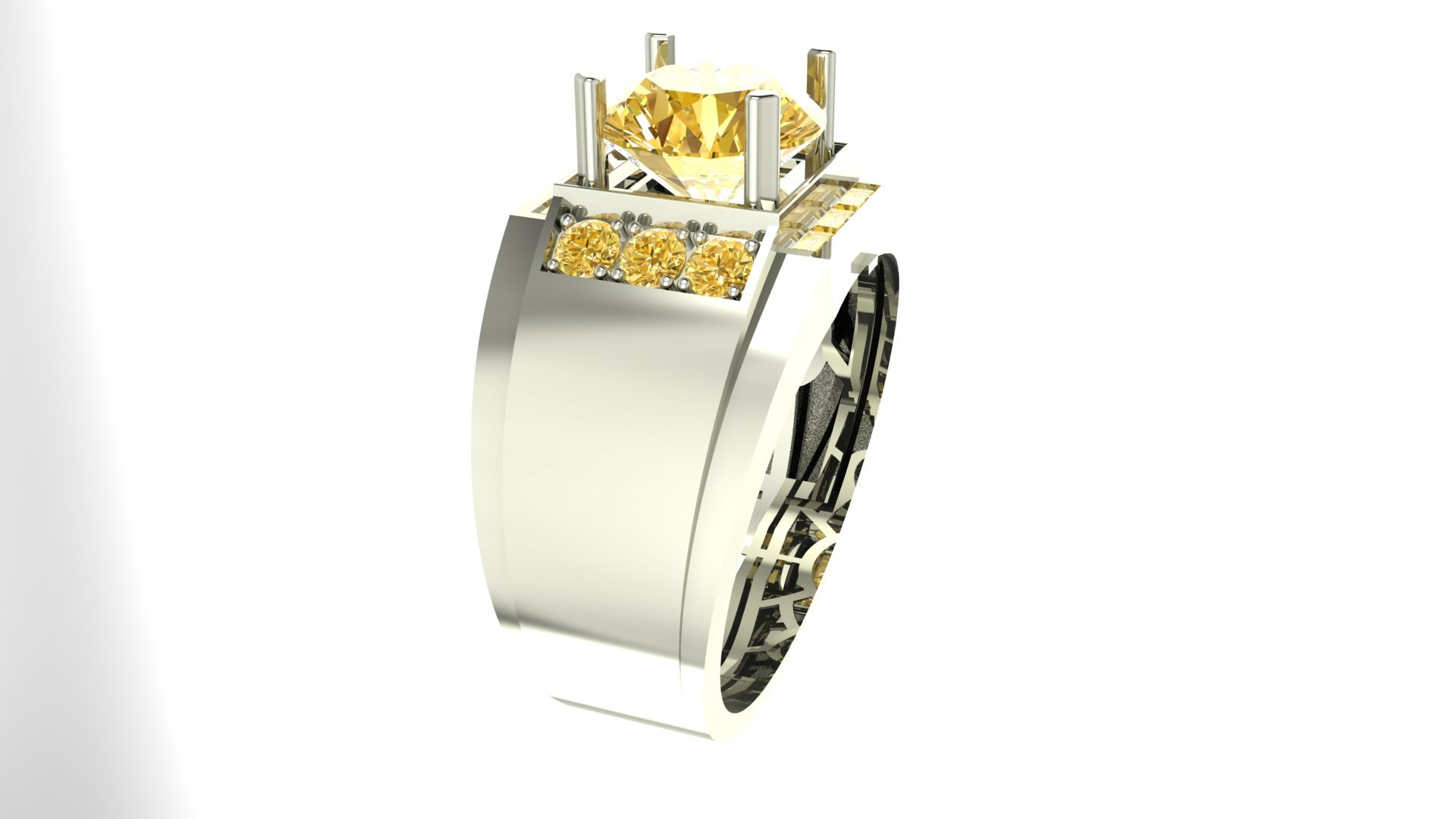 3D Men Ring 423 Model - TurboSquid 2399875