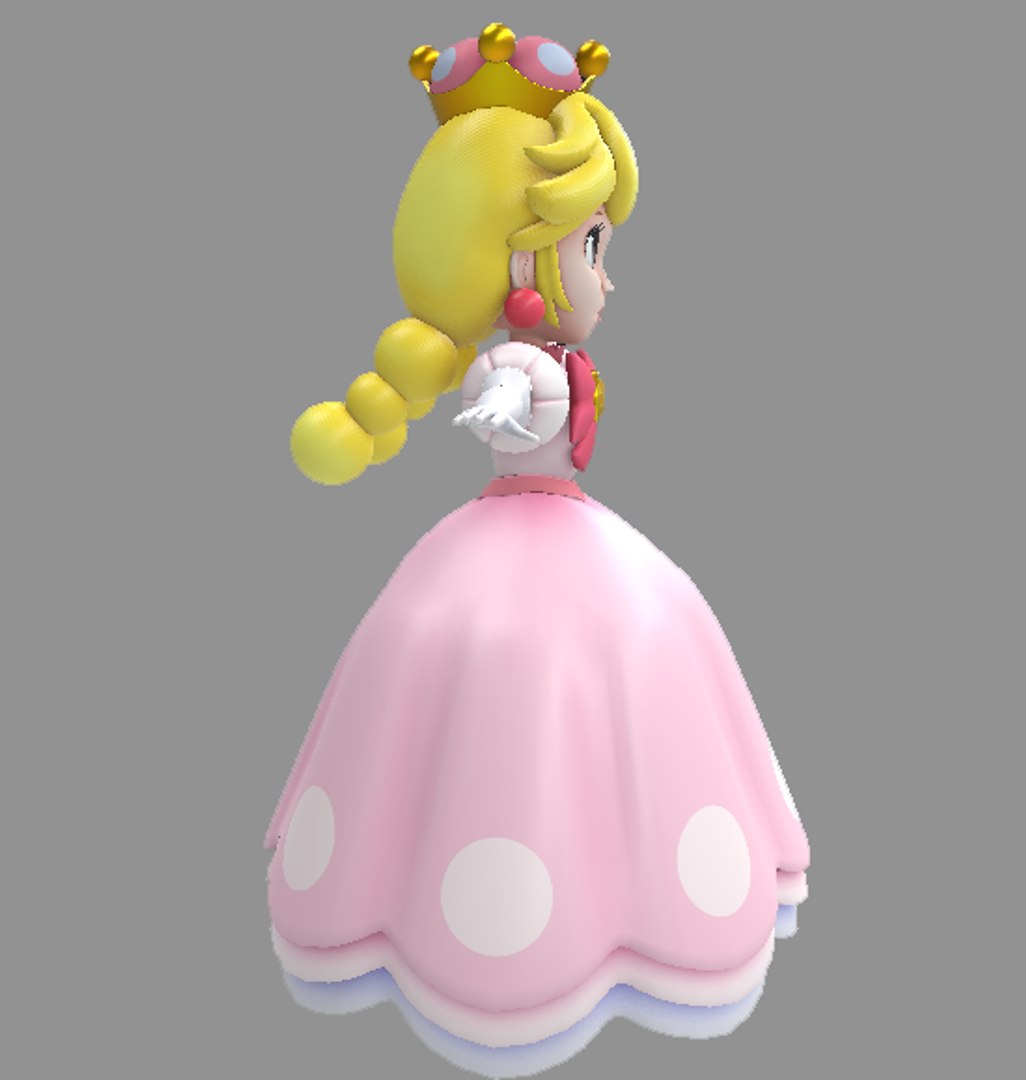 Peach Peachette 3D Model - TurboSquid 1332702