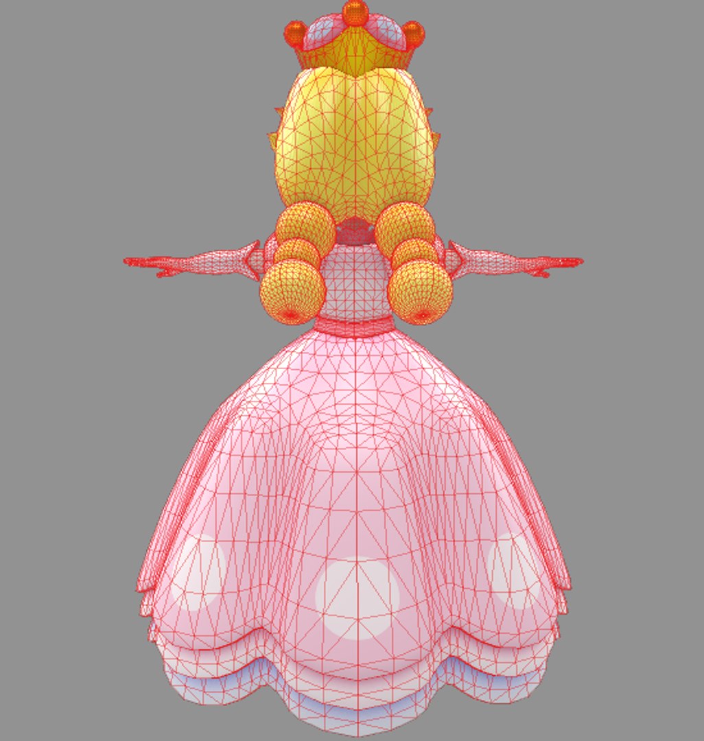 Peach Peachette 3D Model - TurboSquid 1332702