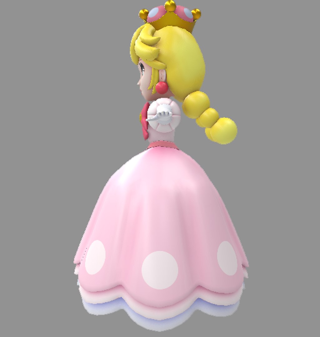 Peach Peachette 3D Model - TurboSquid 1332702