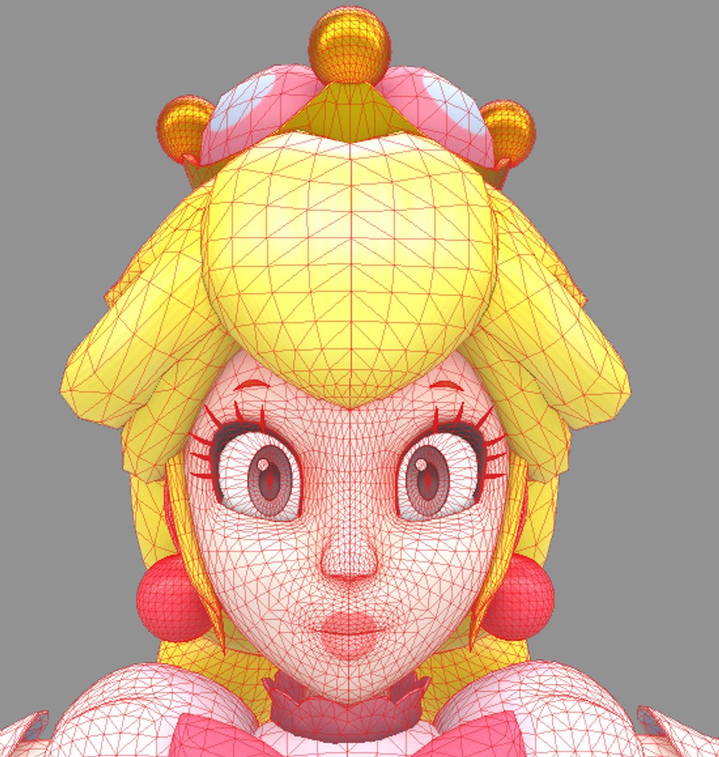 Peach Peachette 3D Model - TurboSquid 1332702