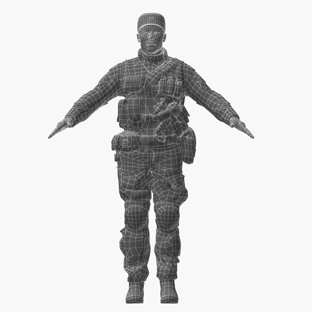 3D Pla Chinese Soldier - TurboSquid 1668829