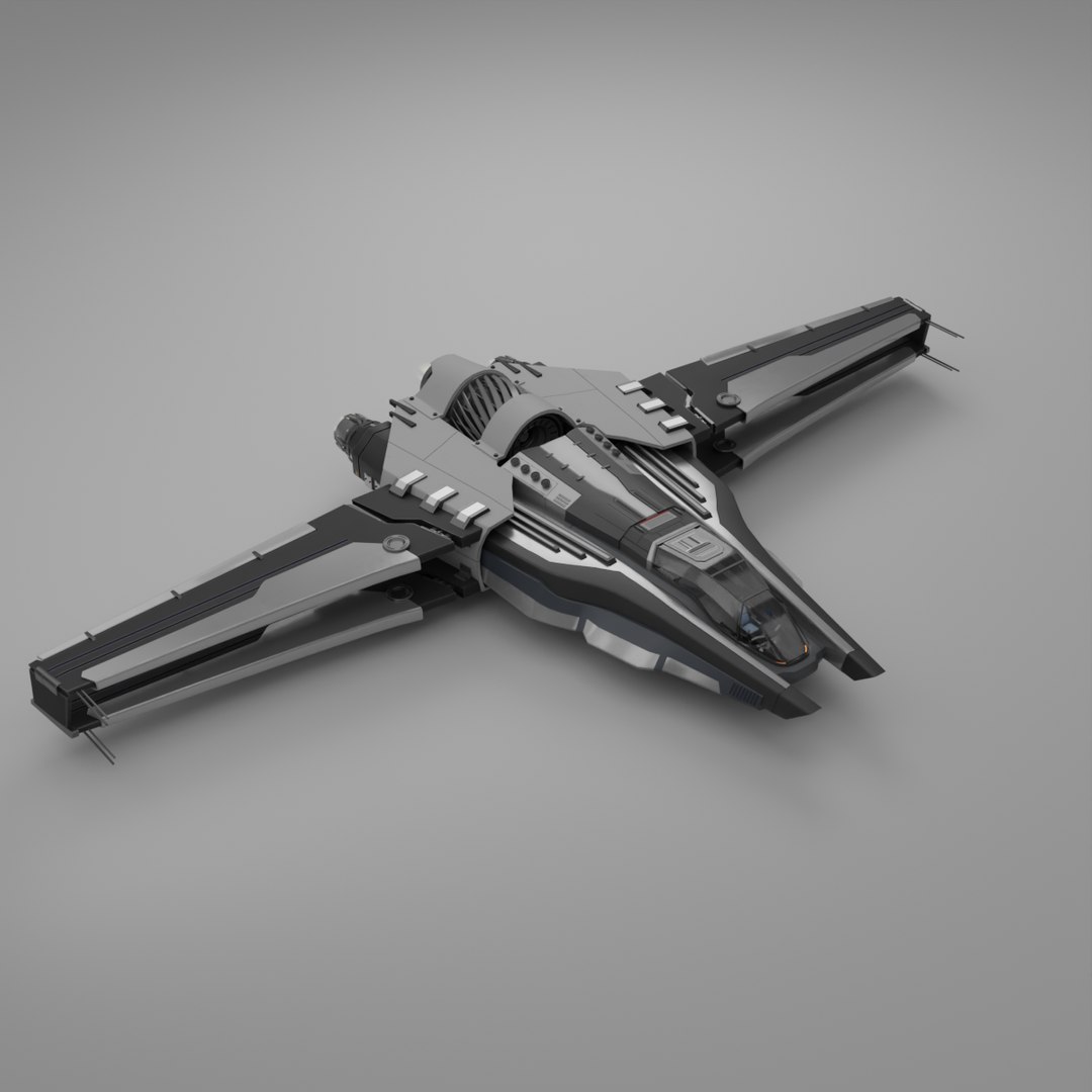3D Scifi Ship With Interior Model - TurboSquid 2398718