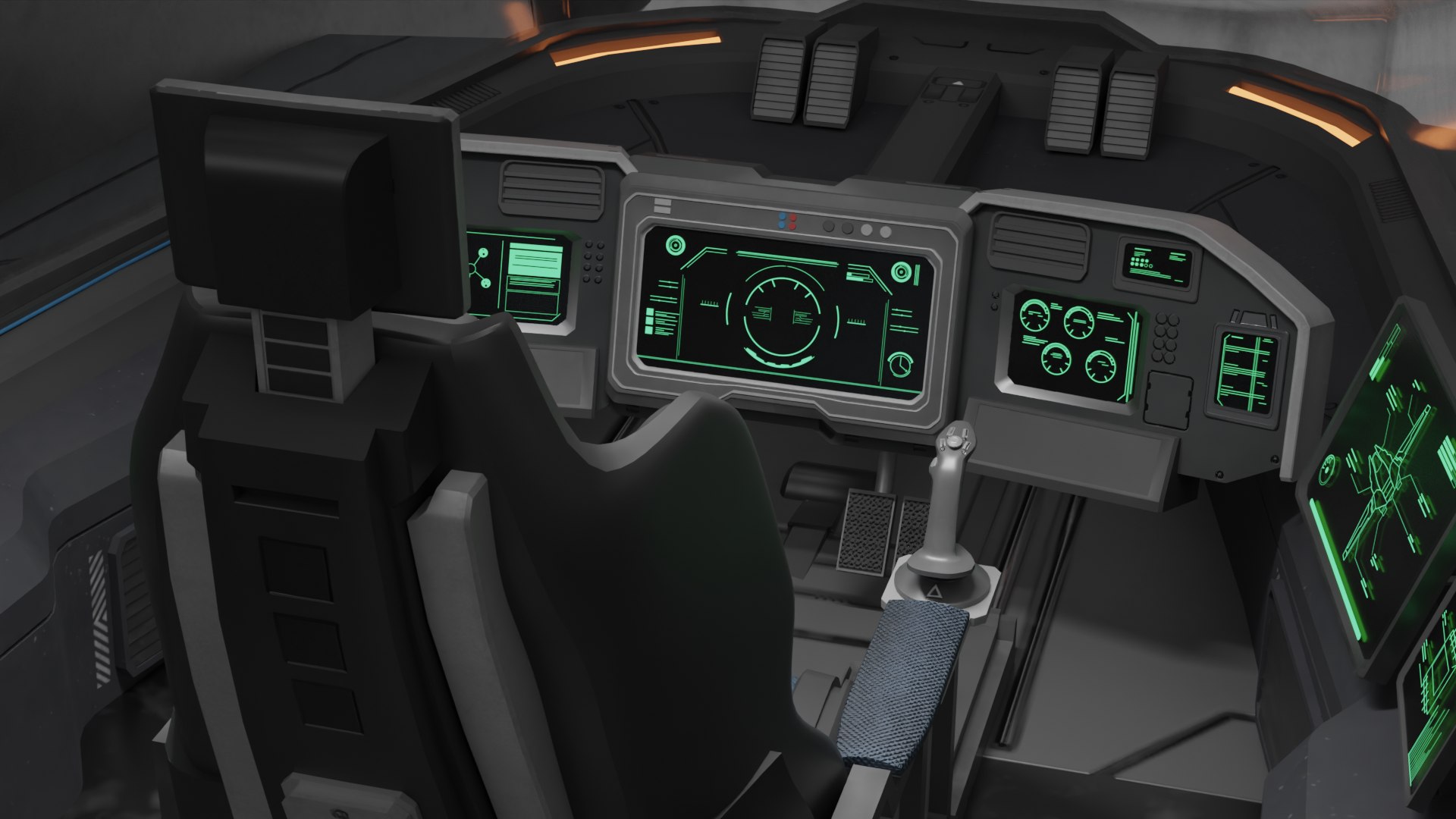 3D Scifi Ship With Interior Model - TurboSquid 2398718