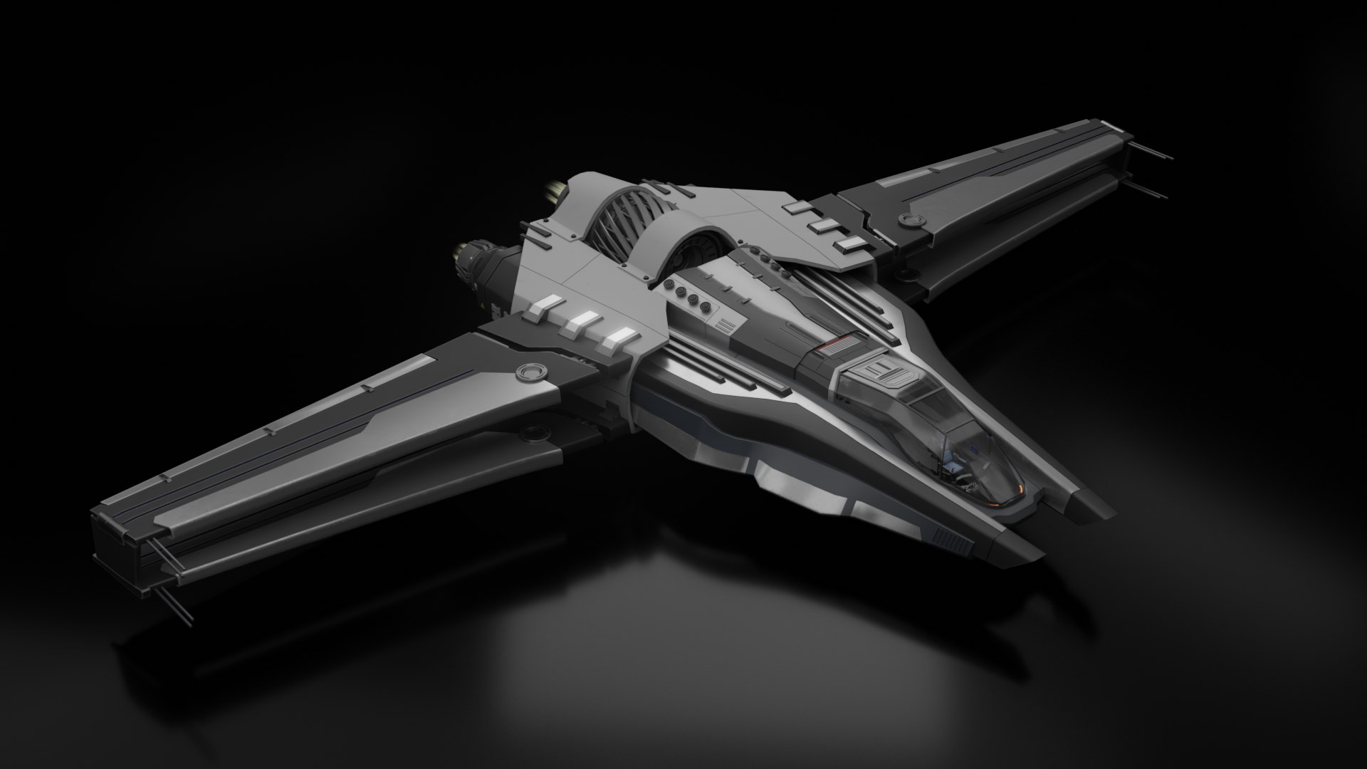 3D Scifi Ship With Interior Model - TurboSquid 2398718
