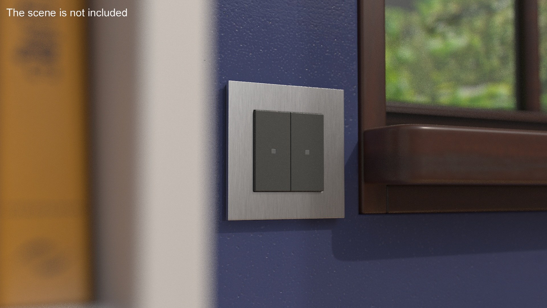 Double Rocker Switch Silver Plate 3D Model - TurboSquid 2409992