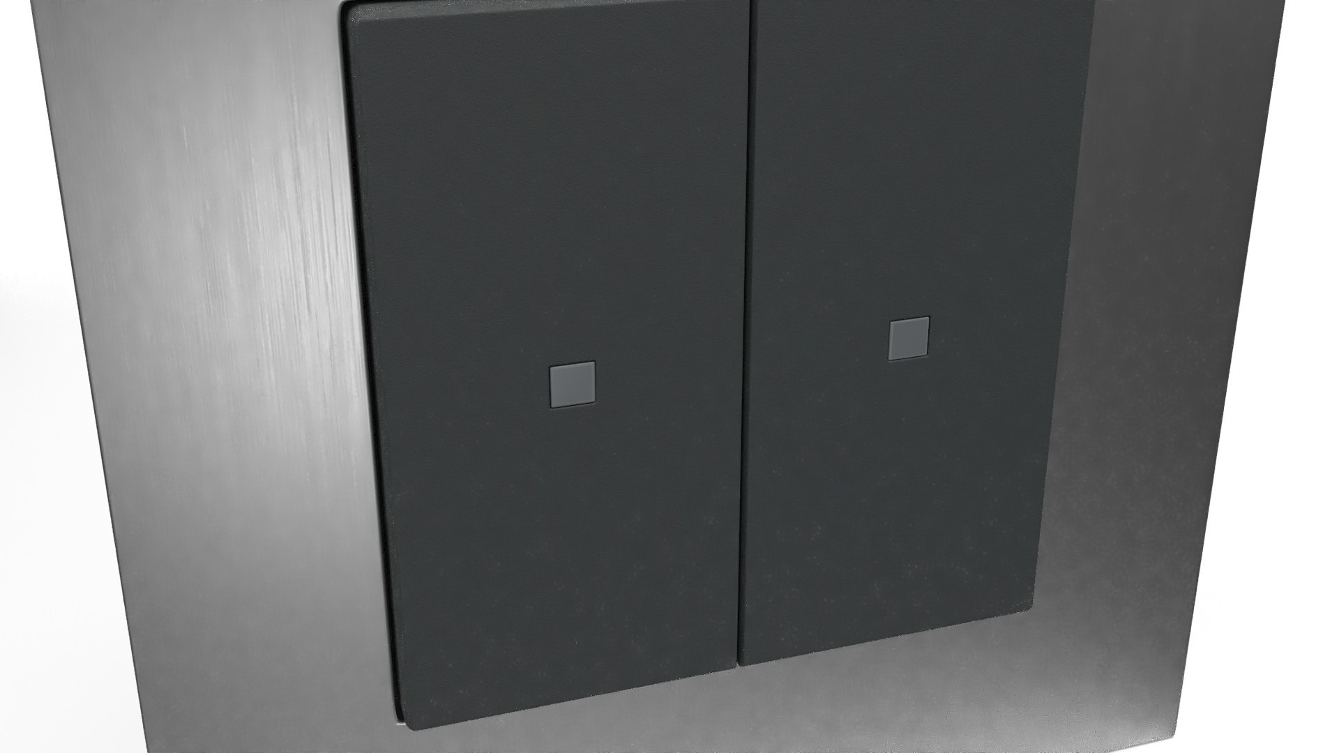 Double Rocker Switch Silver Plate 3D Model - TurboSquid 2409992