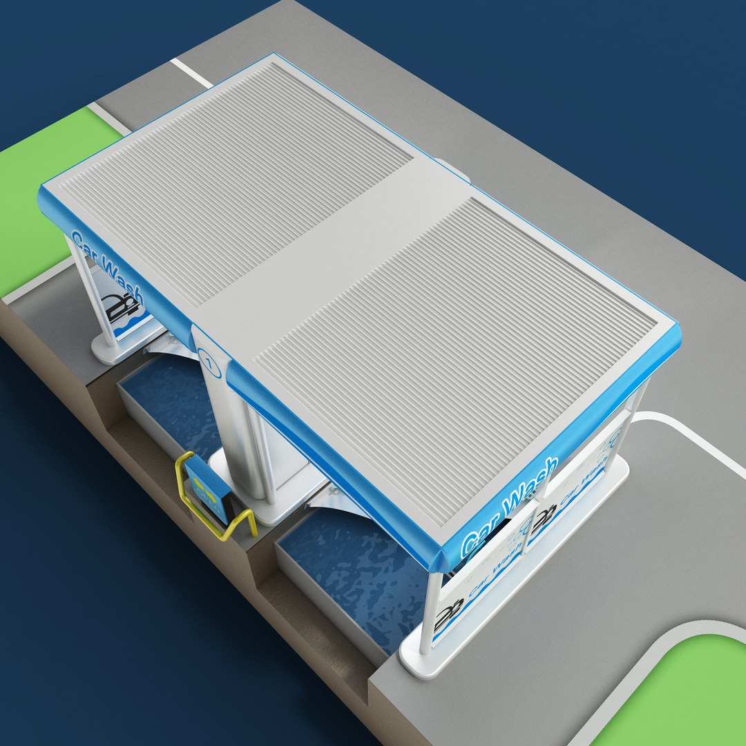 Car Wash 3d Model
