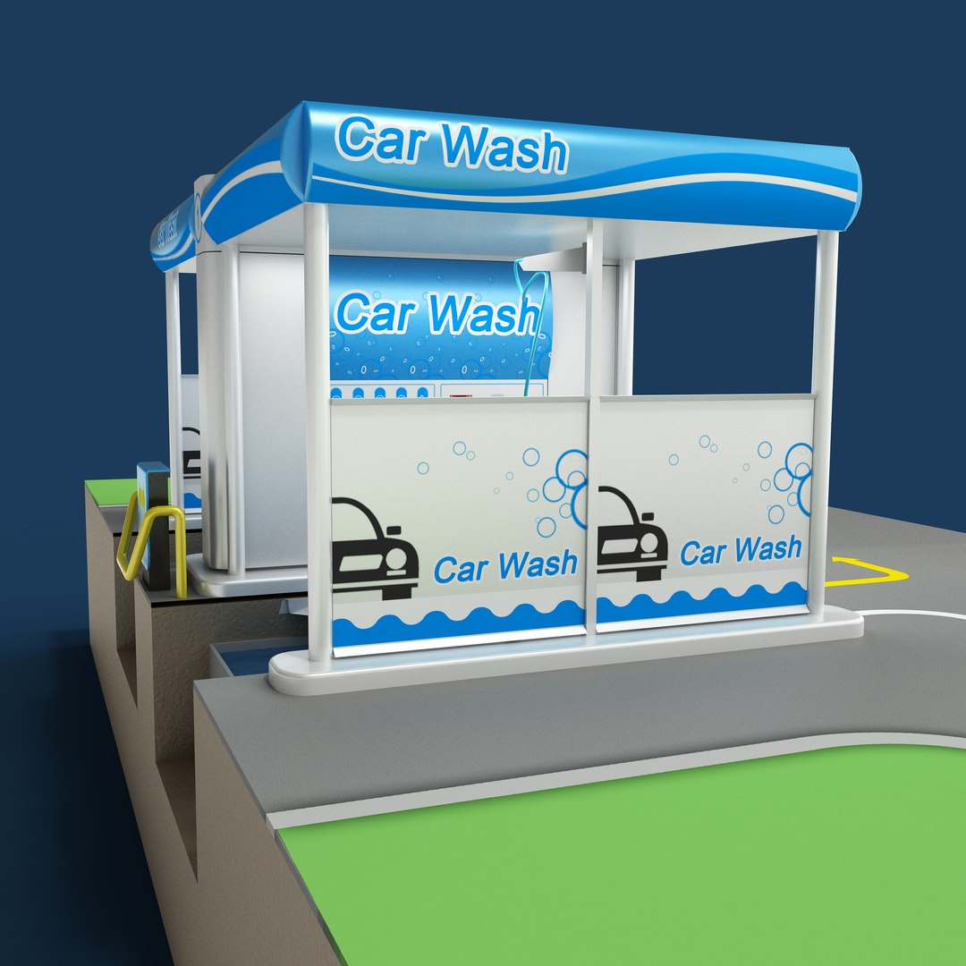 Car Wash 3d Model