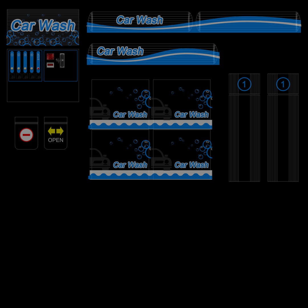 Car Wash 3d Model
