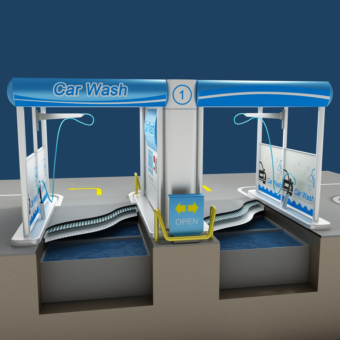 Car Wash 3d Model