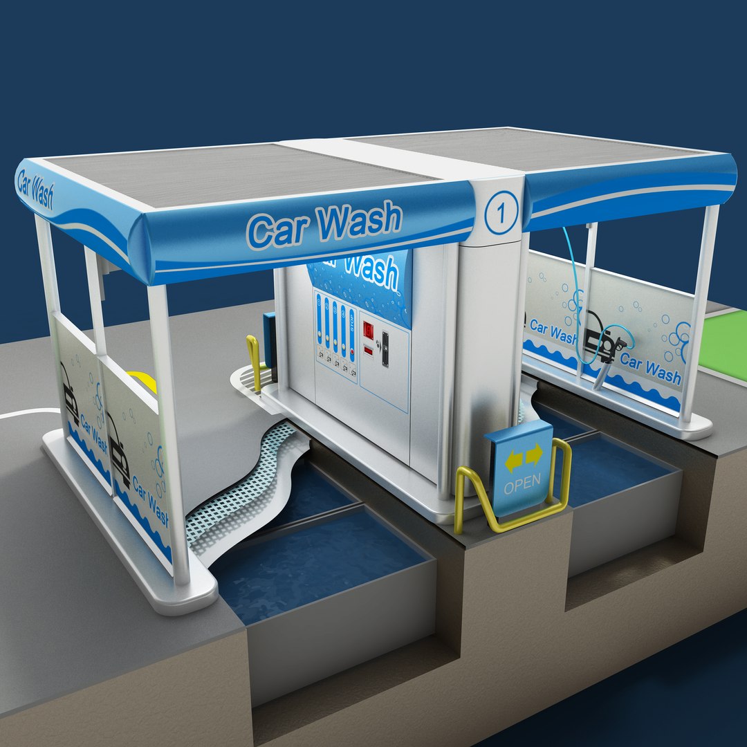 Car Wash 3d Model