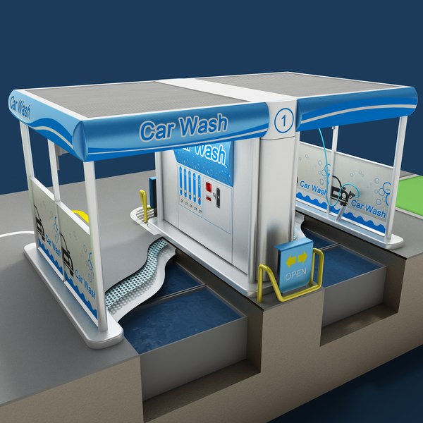 car wash 3d model