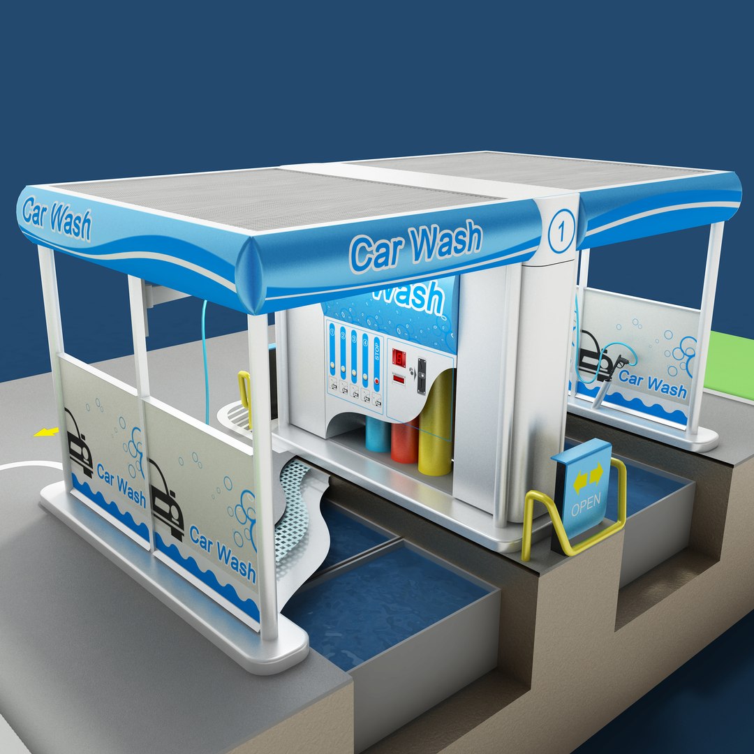 Car Wash 3d Model