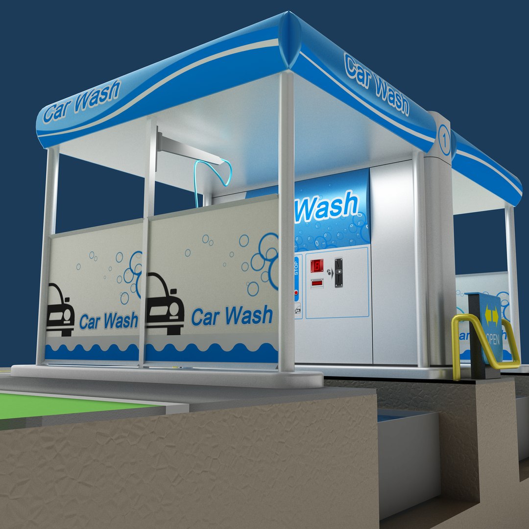 Car Wash 3d Model
