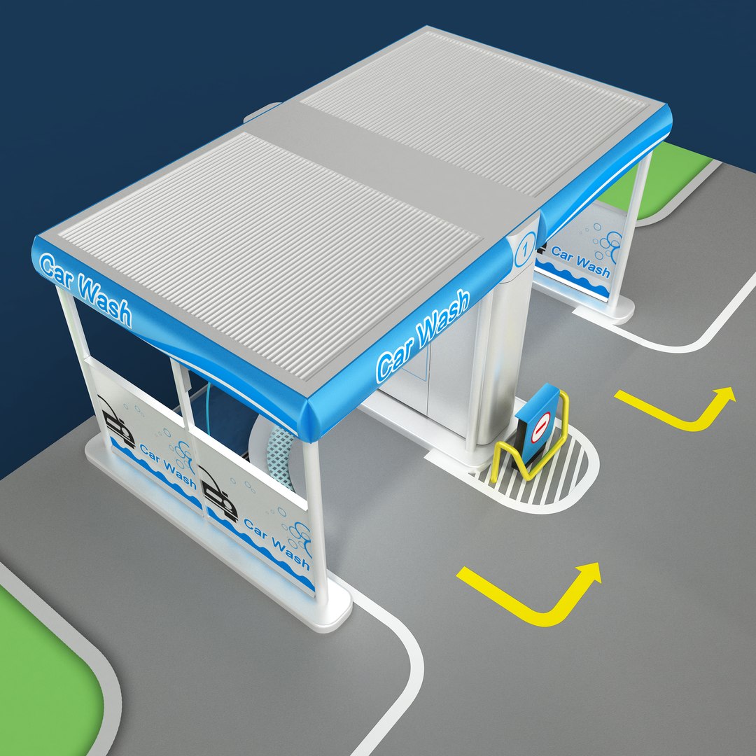 Car Wash 3d Model