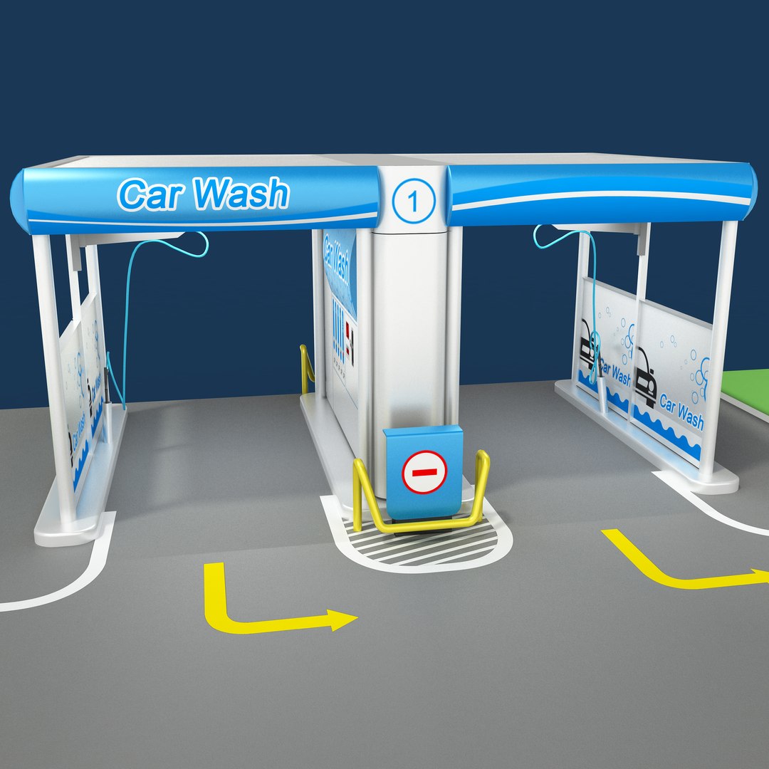 Car Wash 3d Model