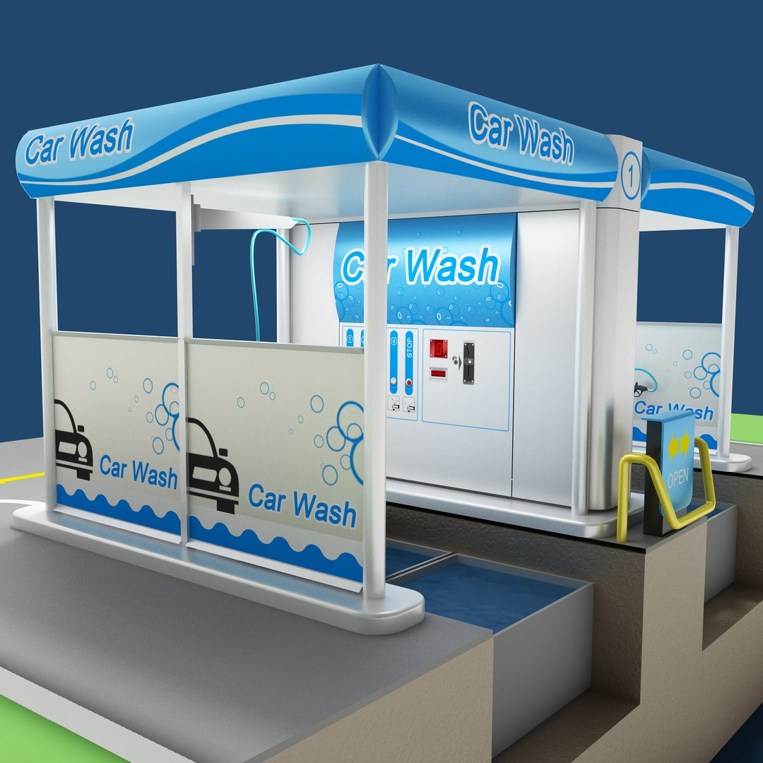 Car Wash 3d Model