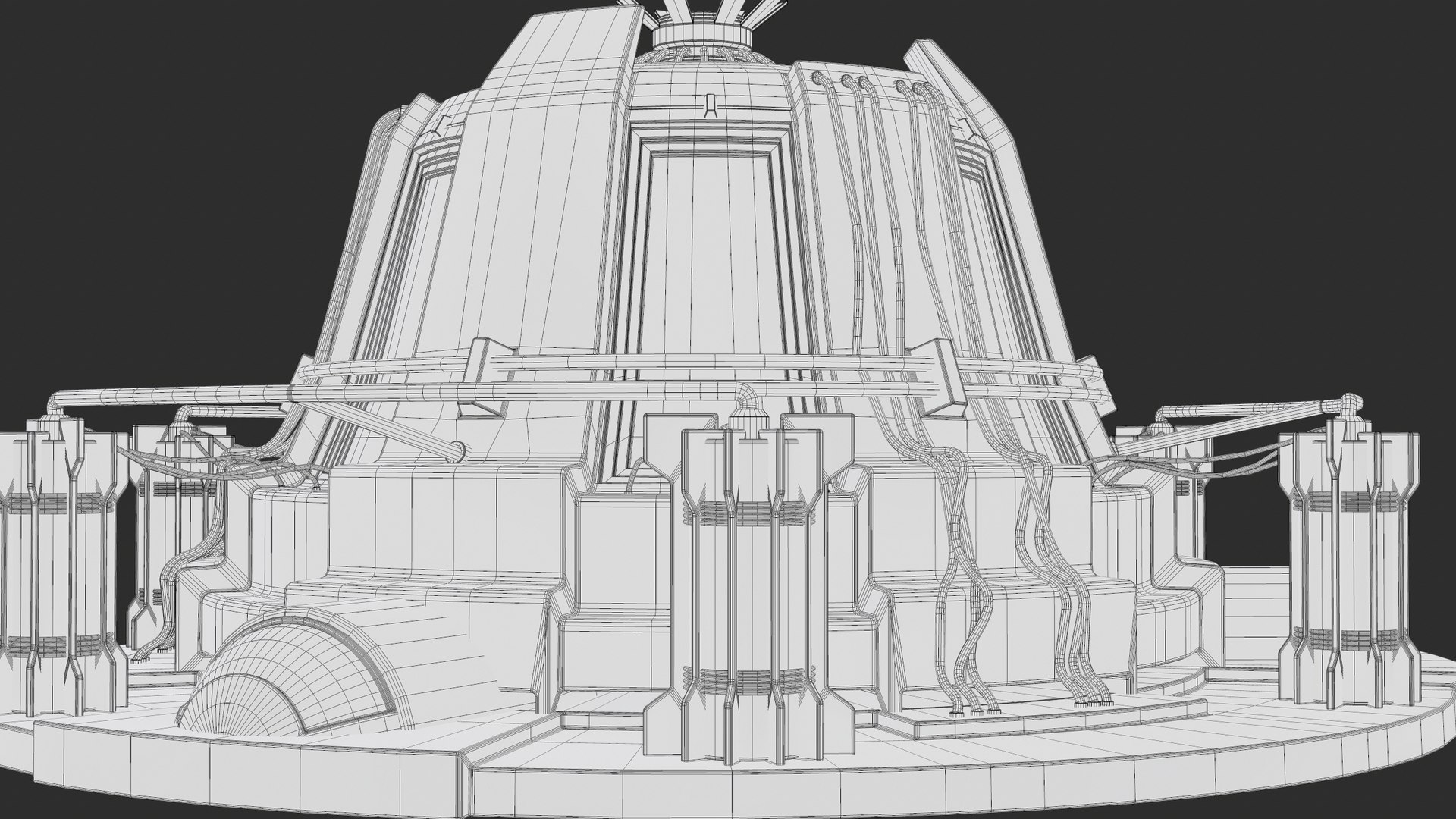 3D Sci-Fi Reactor Core PBR Model - TurboSquid 1948941