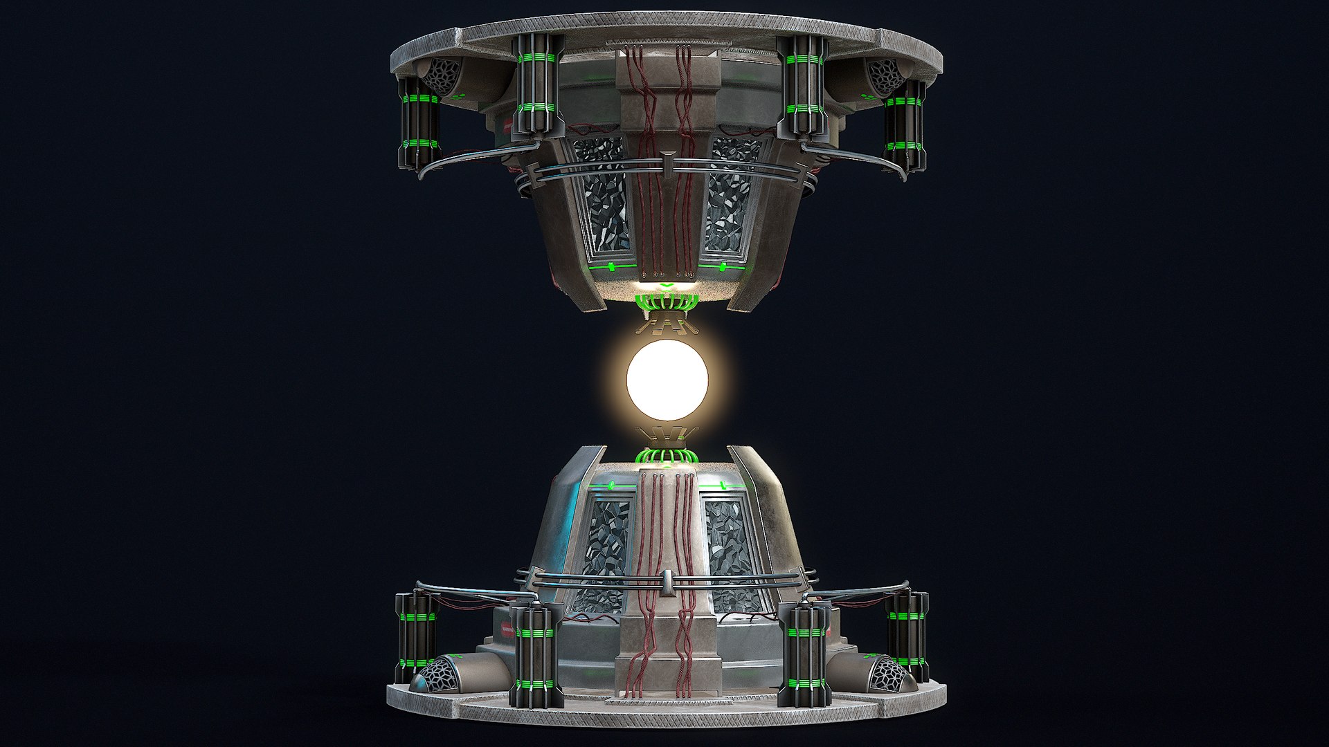3D Sci-Fi Reactor Core PBR Model - TurboSquid 1948941