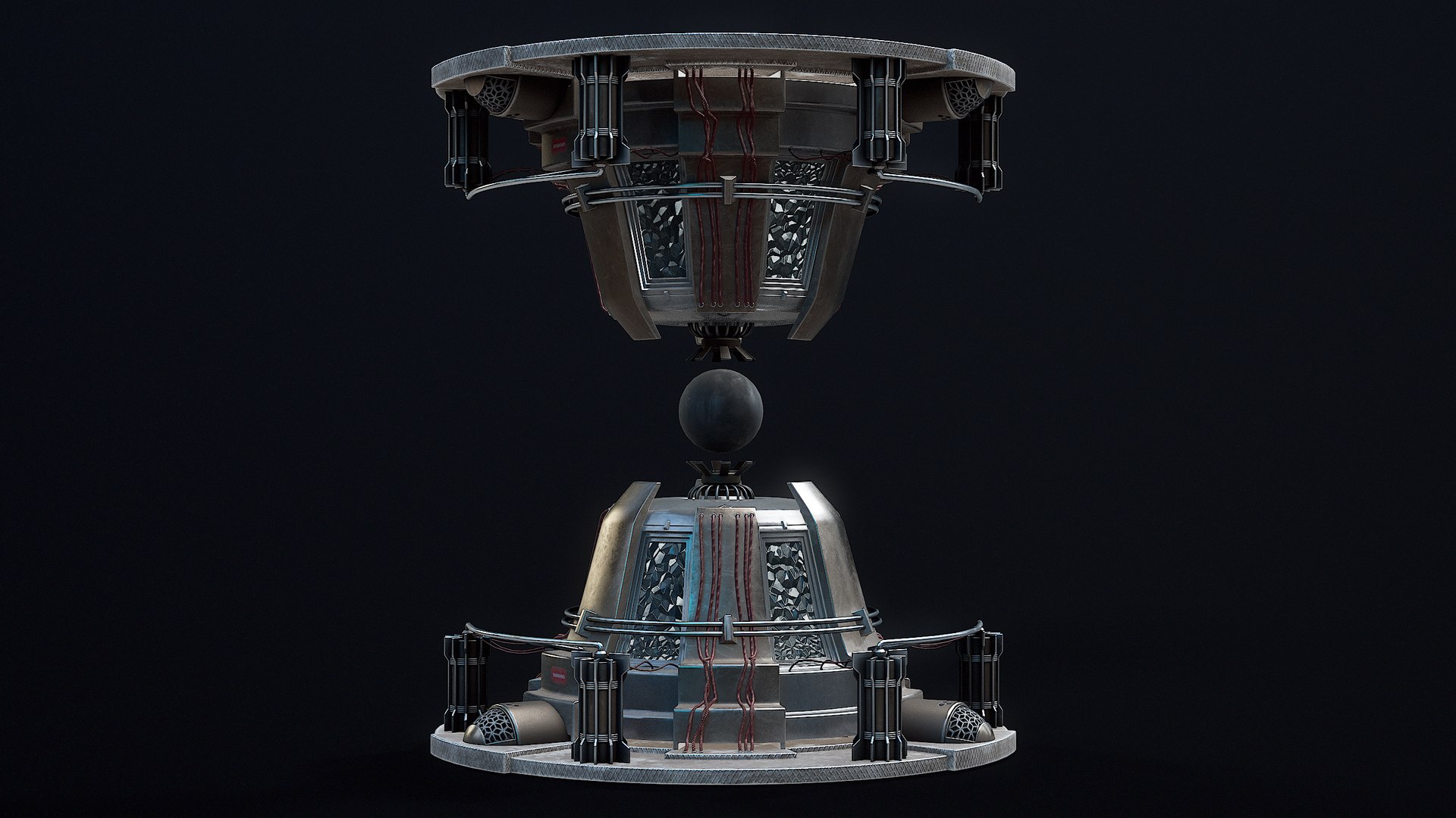 3D Sci-Fi Reactor Core PBR Model - TurboSquid 1948941