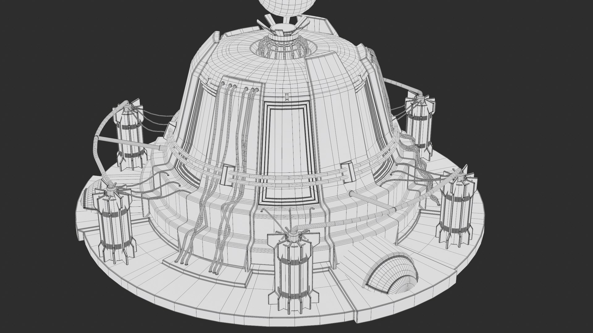 3D Sci-Fi Reactor Core PBR Model - TurboSquid 1948941