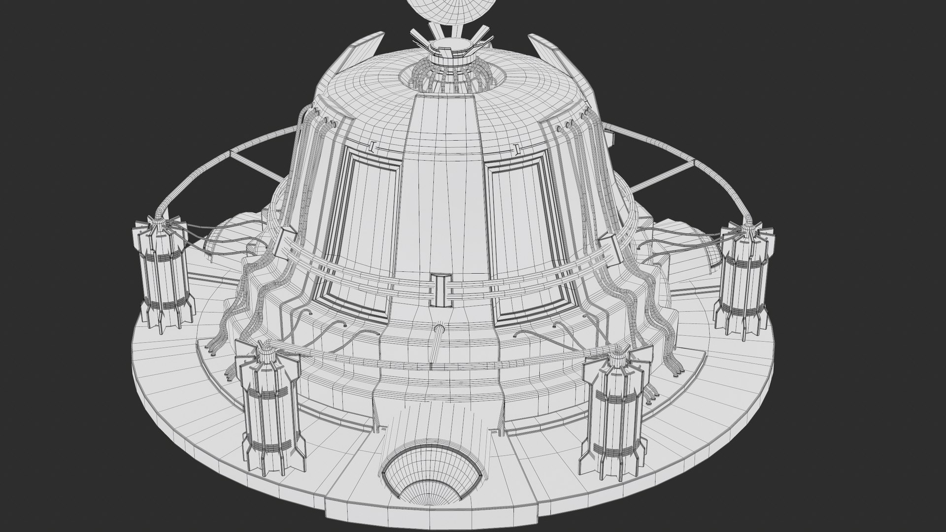 3D Sci-Fi Reactor Core PBR Model - TurboSquid 1948941