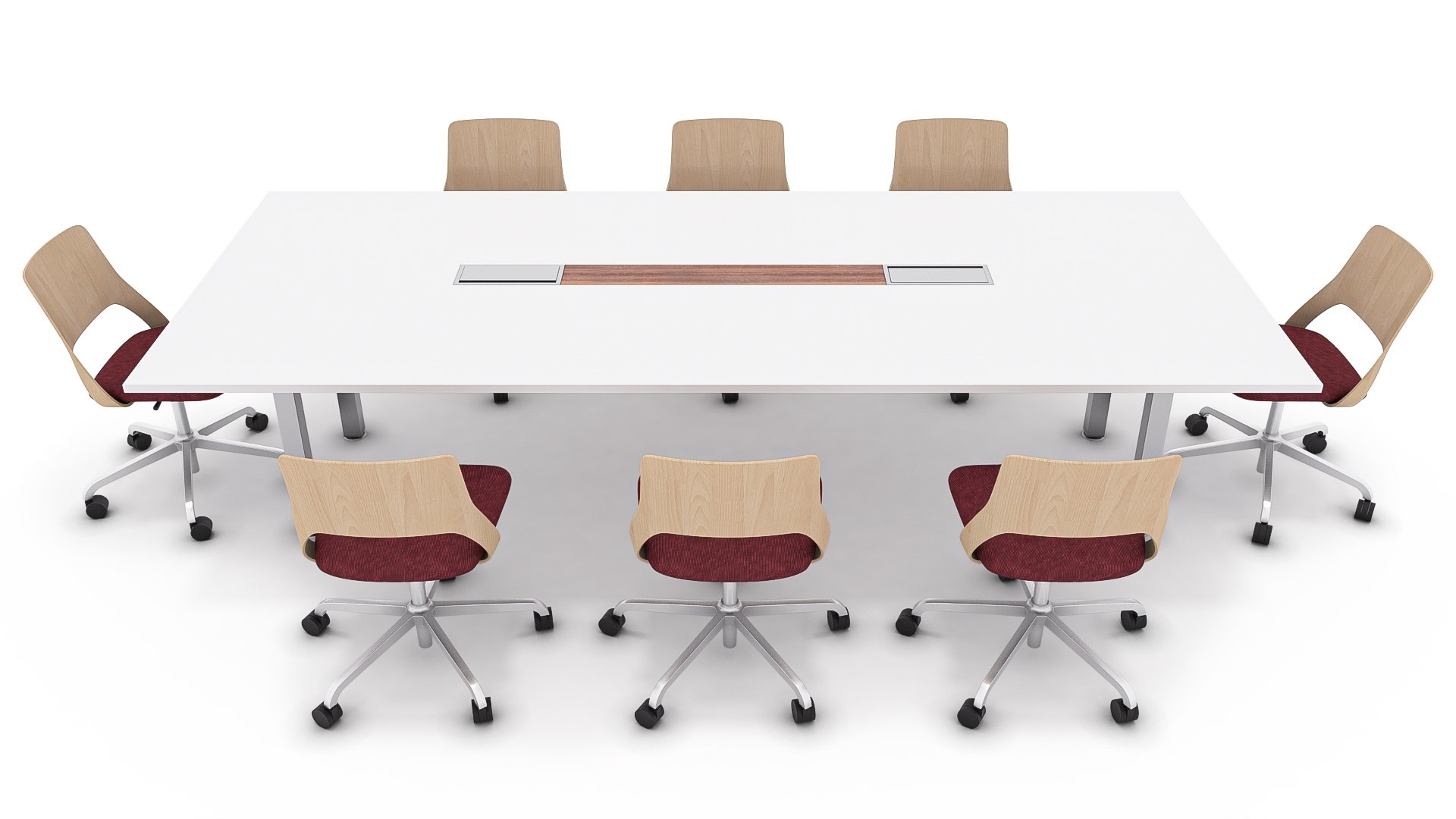 3D Meeting Table And Chairs 01 - TurboSquid 2160624