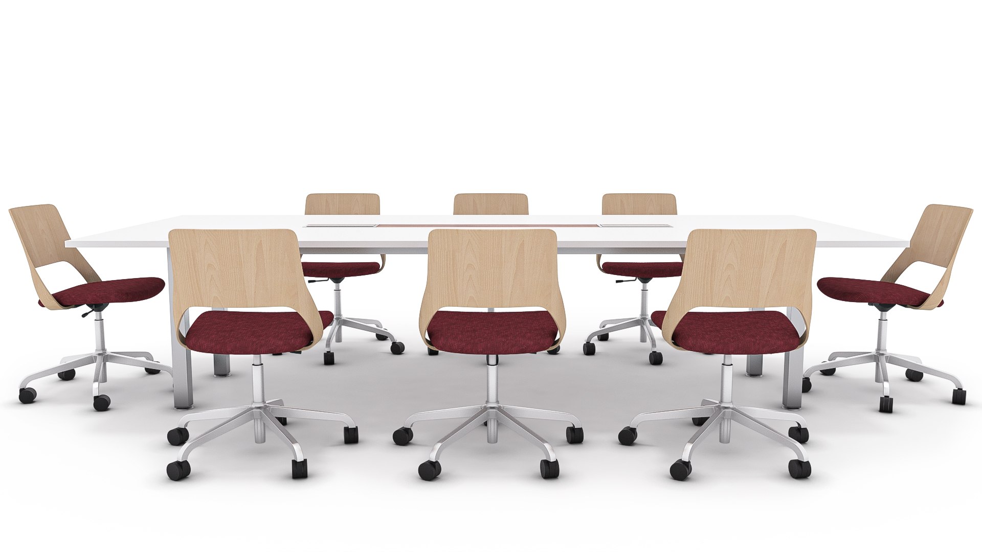 3D Meeting Table And Chairs 01 - TurboSquid 2160624