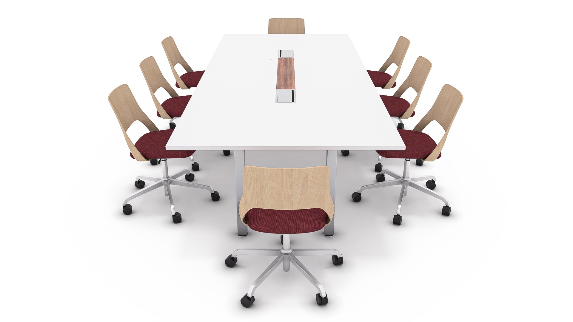 3D Meeting Table And Chairs 01 - TurboSquid 2160624