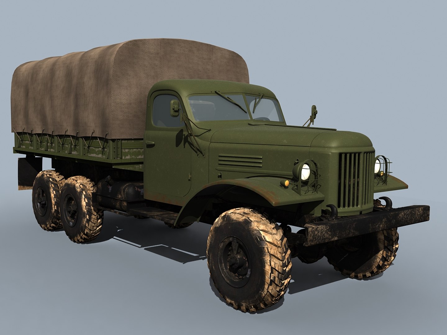 3d Zil-157 Truck Cargo