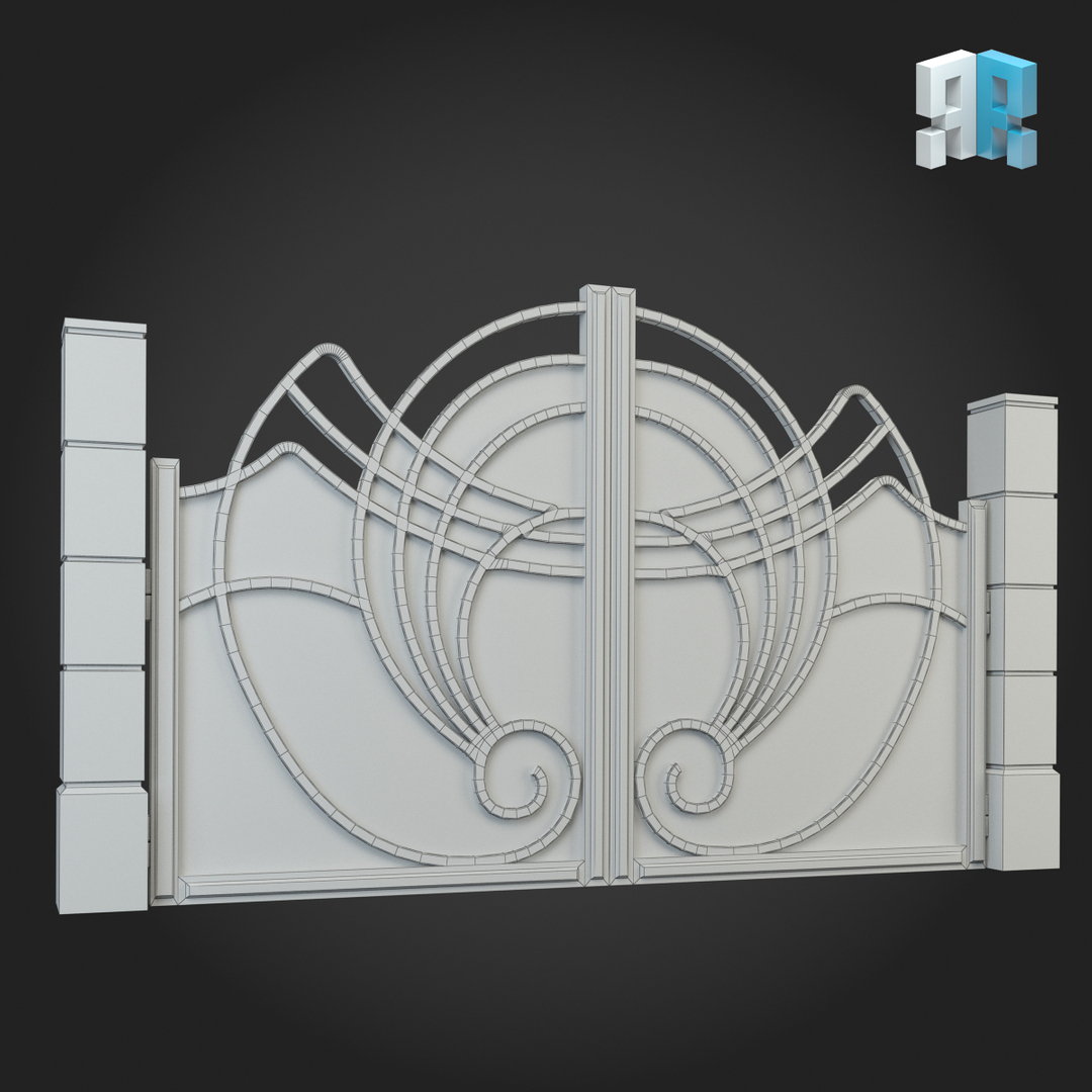 gate 3d model